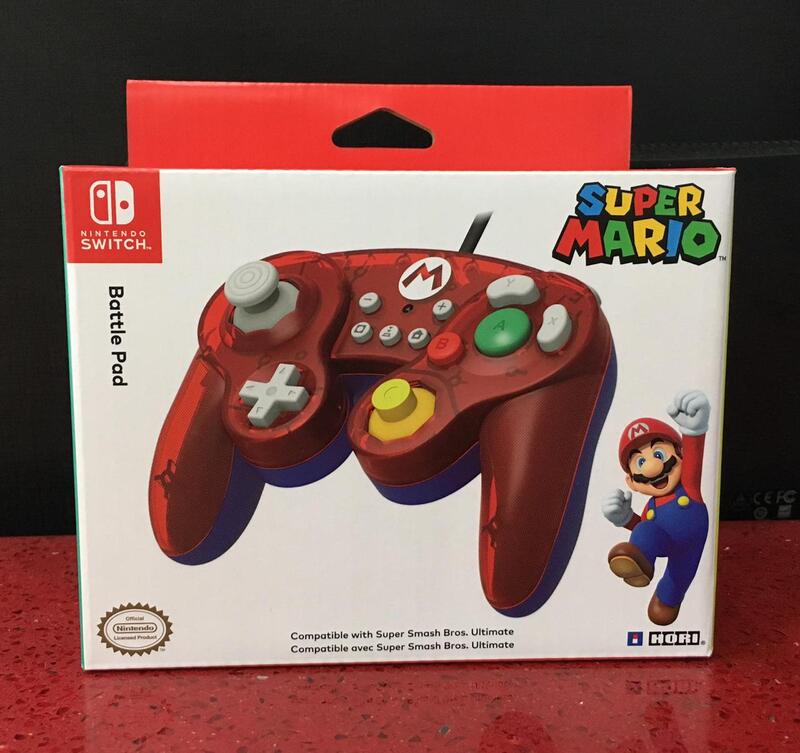 Switch Control Alambrico Battle Pad Mario Rojo HORI – GameStation