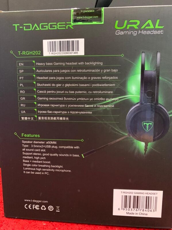 PC Headset Auricular Alambrico USB URAL Tdagger – GameStation