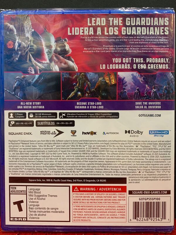 PS5 Marvel Guardians of the Galaxy – GameStation