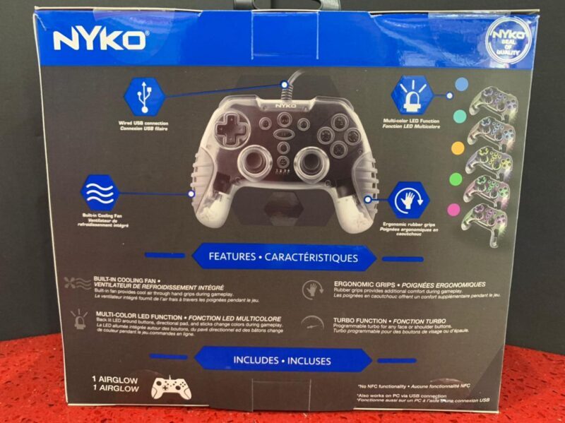 PS4 Control Alambrico LED AirGlow NYKO – GameStation