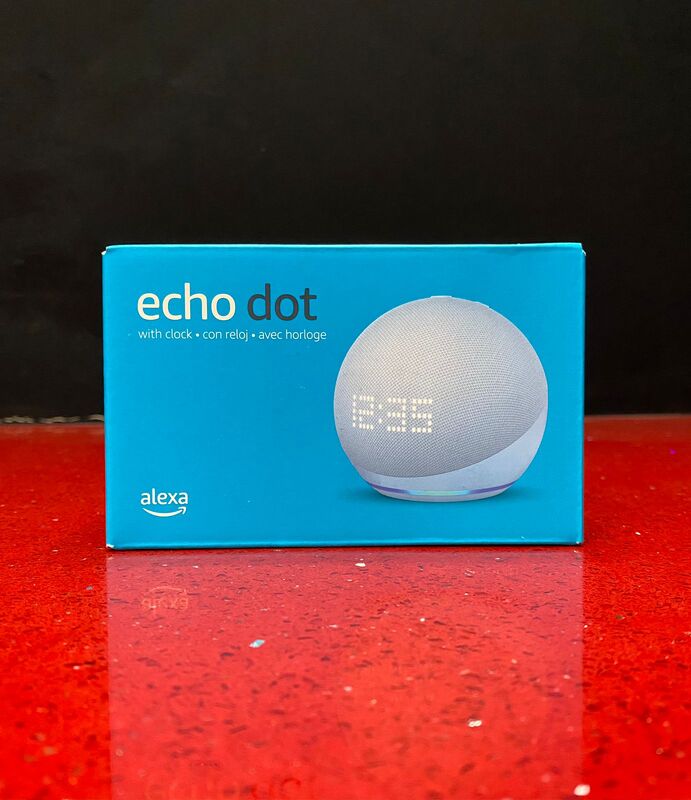 Parlante Echo Dot 5 con Reloj Alexa Azul Amazon – GameStation