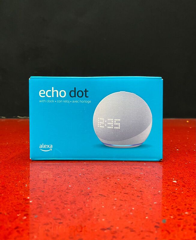 Parlante Echo Dot 5 con Reloj Alexa Blanco Amazon – GameStation