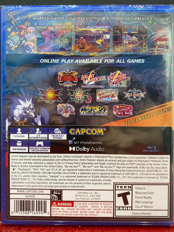 PS4 Capcom Fighting Collection – GameStation