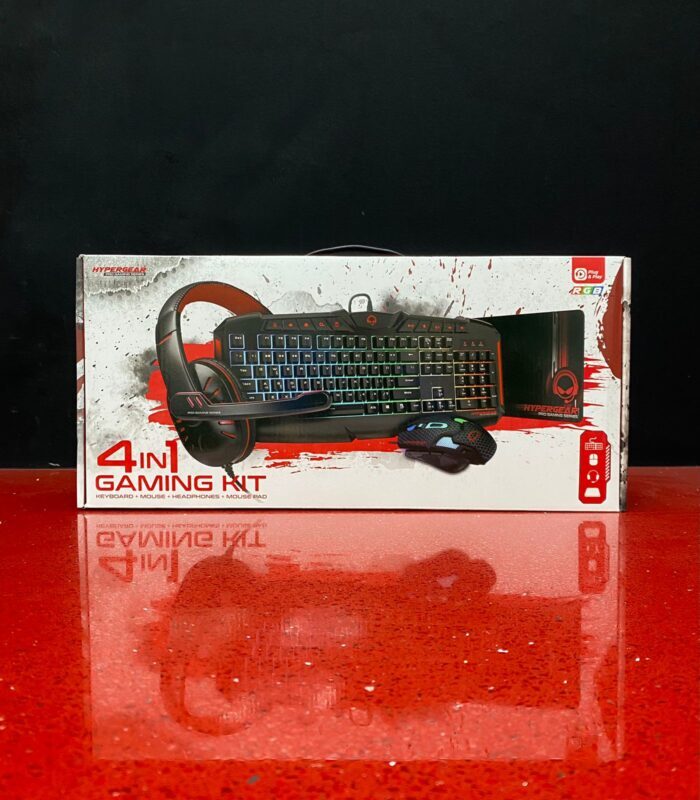 Teclado RGB, Mouse, Auricular y Mouse Pad Gaming Kit 4 en 1 HyperGear ...