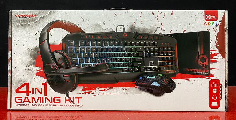 Teclado RGB, Mouse, Auricular y Mouse Pad Gaming Kit 4 en 1 HyperGear ...