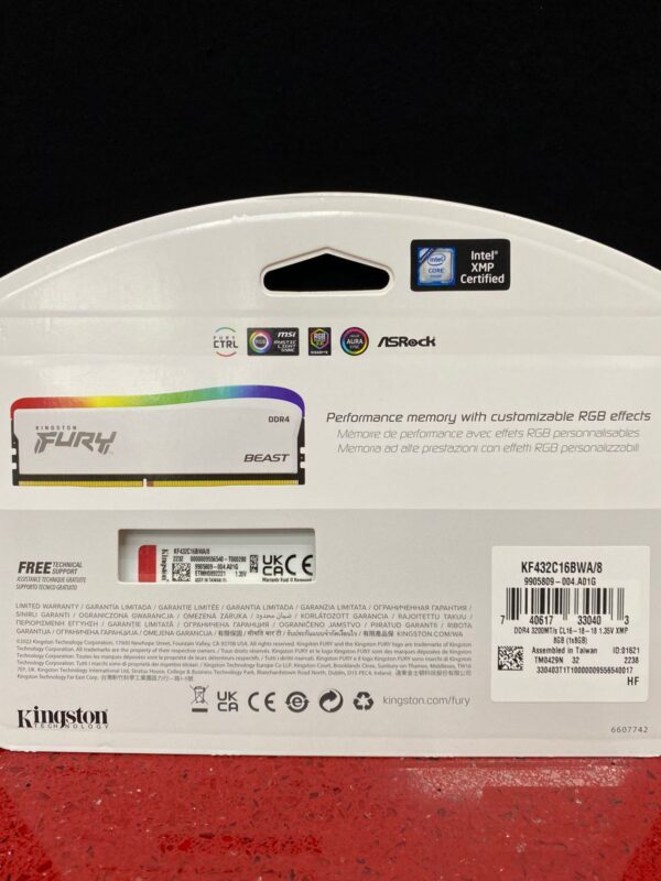Memoria Ram DDR4 8 GB RGB Fury Kingston – GameStation