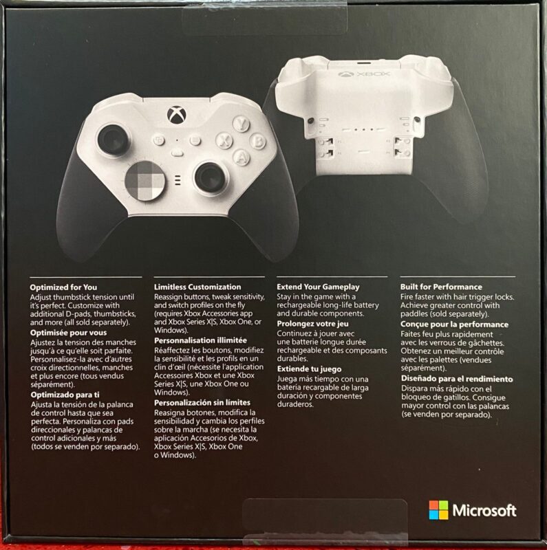 XBOX Control Inalambrico ELITE Series 2 CORE Blanco Microsoft – GameStation