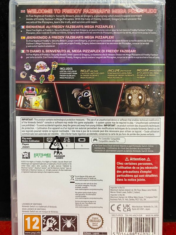 Switch Five Nights at Freddys Security Breach – GameStation