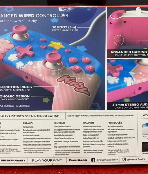 Switch Control Alambrico Kirby PowerA – GameStation