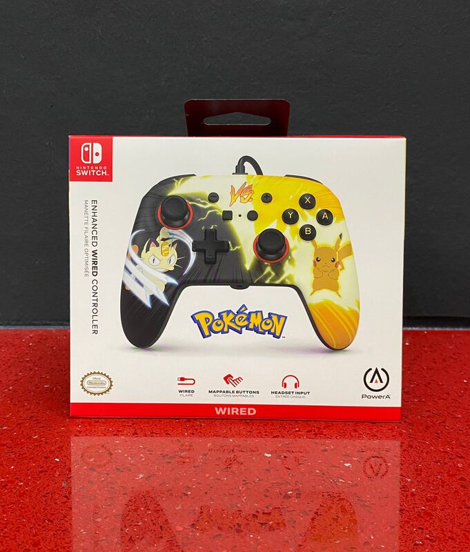 Switch Control Alambrico Pikachu Meowth PowerA – GameStation