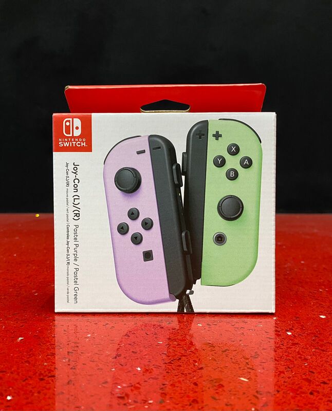 Switch Control JoyCon L/R Pastel Lila Verde Nintendo – GameStation