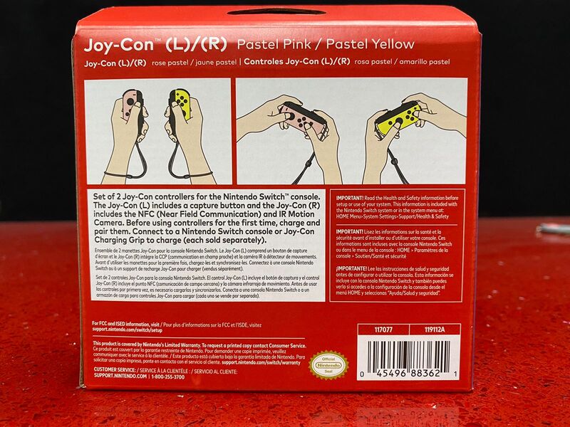 Switch Control JoyCon L/R Pastel Rosa Yellow Nintendo – GameStation