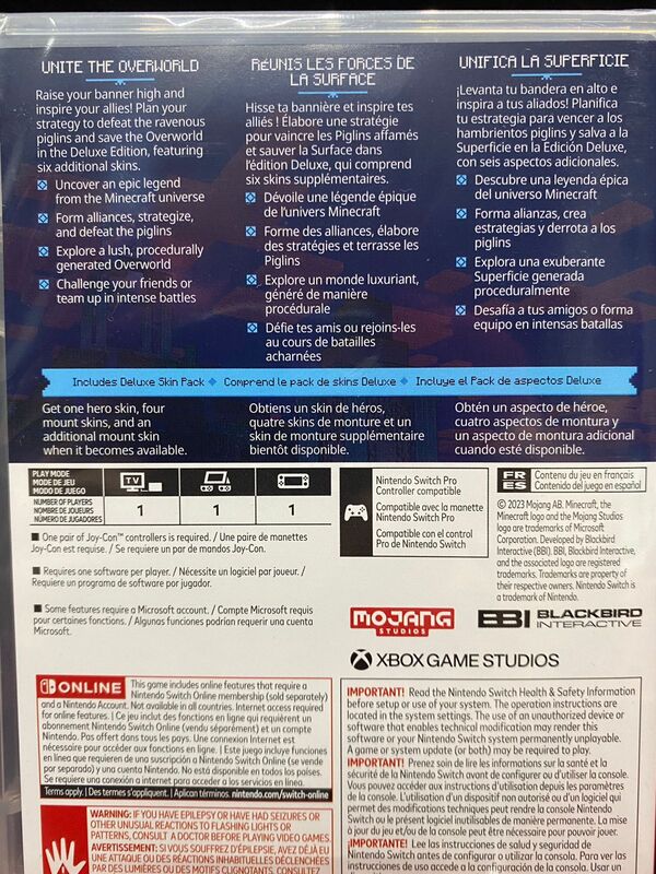 Switch Minecraft Legends Deluxe Edition – GameStation