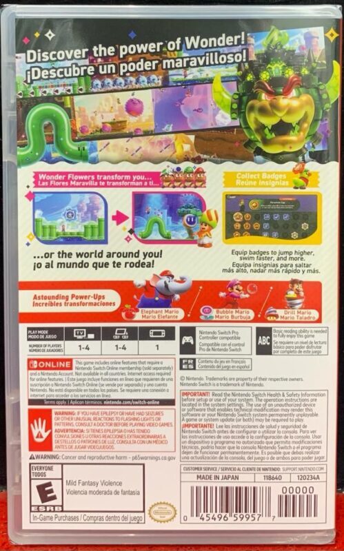 Switch Super Mario Bros Wonder – GameStation