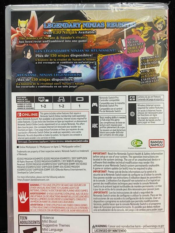 Switch Naruto Ultimate Ninja Storm Connections – GameStation