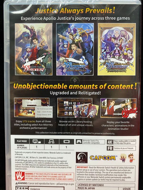 Switch Ace Attorney Trilogy – GameStation