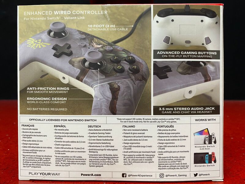 Switch Control Alambrico Valiant Link PowerA – GameStation