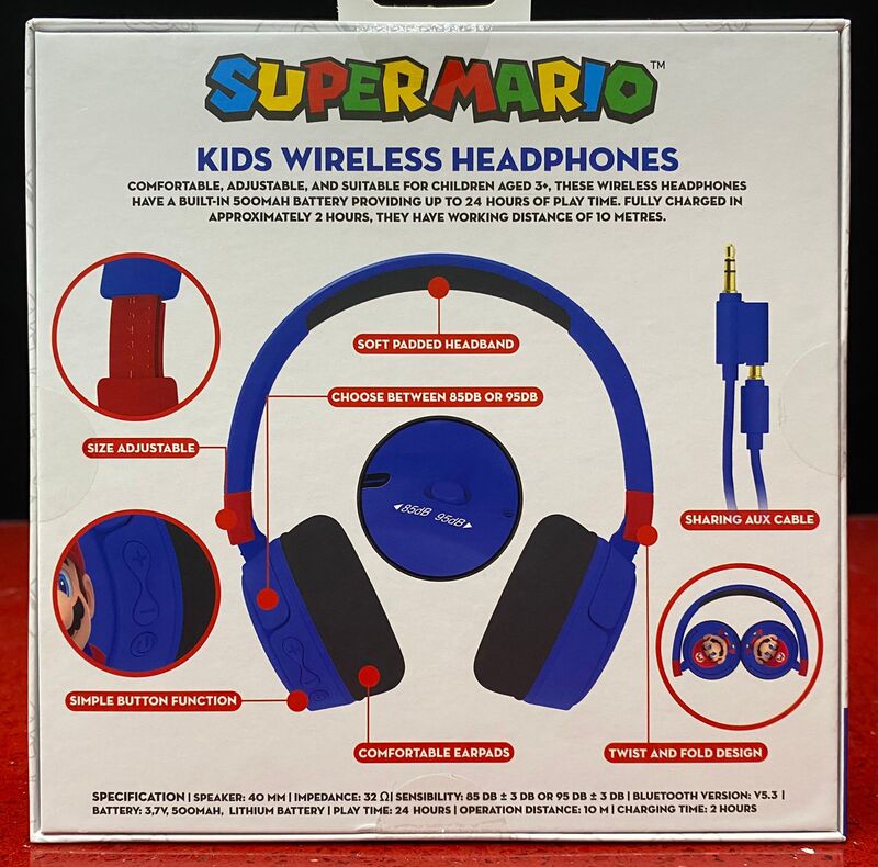 Auricular Inalambrico Bluetooth Mario Azul OTL – GameStation