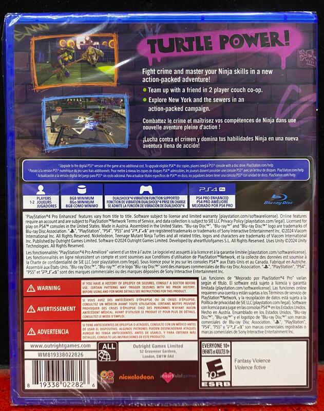 PS4 Teenage Mutant Ninja Turtles Mutants Unleashed TMNT – GameStation