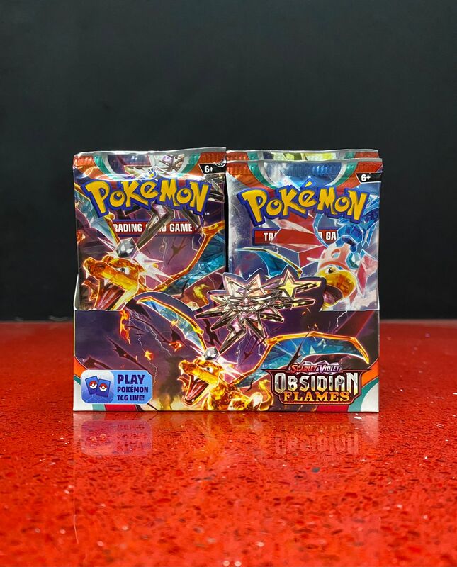 Juego de Cartas Pokemon Scarlet / Violet Obsidian Flames Booster 10pack ...