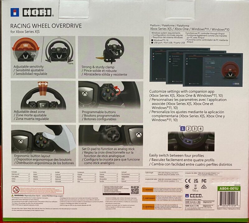 XBOX Control Wheel/Timon RWO Racing Apex HORI – GameStation
