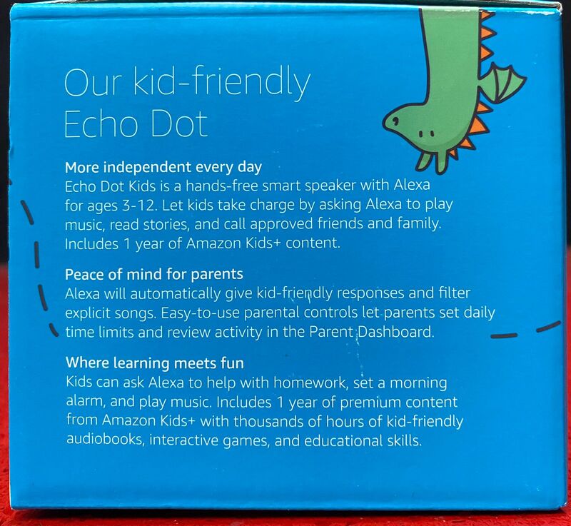 Parlante Echo Dot 5 Kids con Alexa Dragon Amazon – GameStation