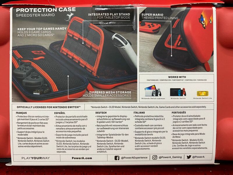 Switch Estuche Protection Mario Speed PowerA – GameStation