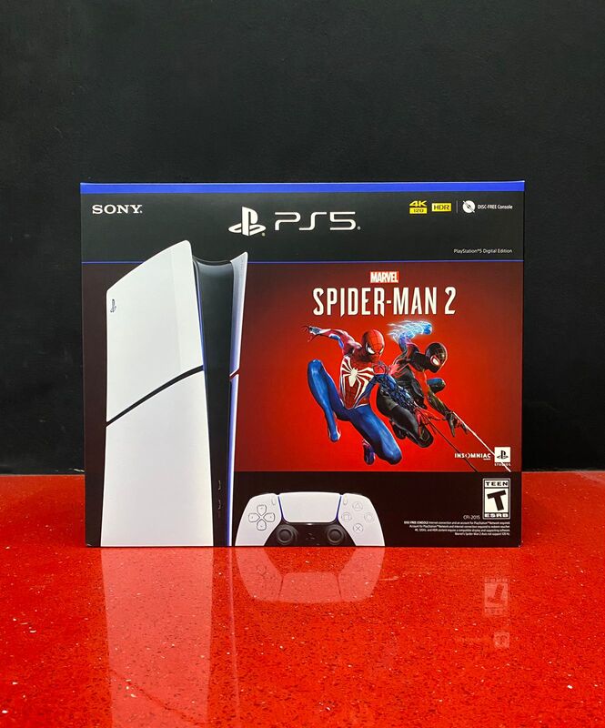 PS5 Consola Slim 1 TERA DIGITAL SpiderMan 2 Bundle Sony – GameStation