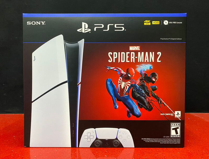 PS5 Consola Slim 1 TERA DIGITAL SpiderMan 2 Bundle Sony – GameStation