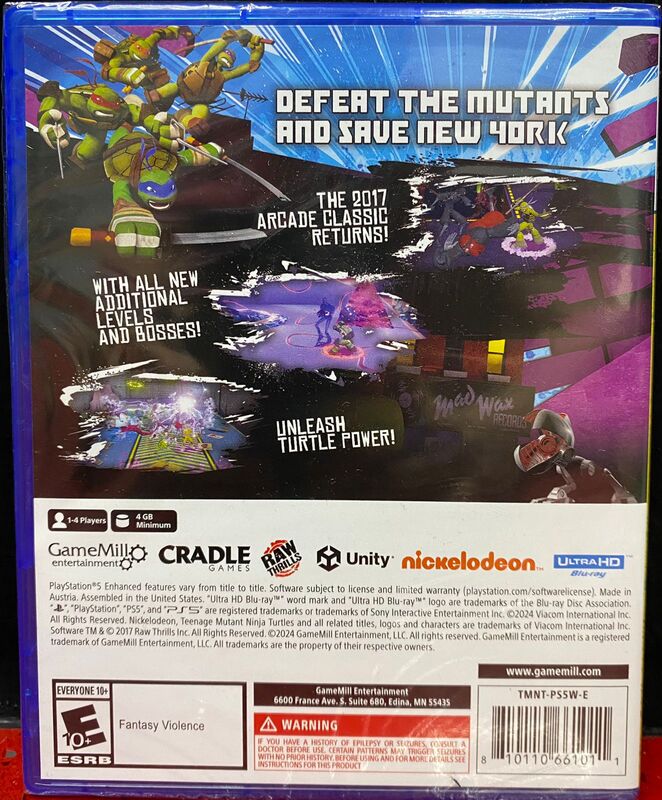 PS5 Teenage Mutant Ninja Turtles Wrath of the Mutants TMNT – GameStation