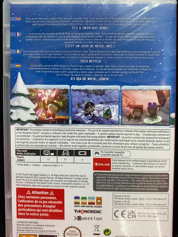 Switch South Park Snow Day – GameStation