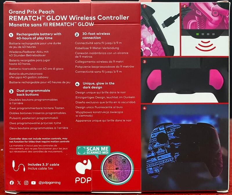 Switch Control Inalambrico Rematch Glow Peach PDP – GameStation