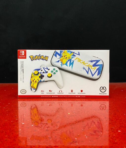 Switch Control Alambrico mas Estuche Pikachu Volt PowerA – GameStation