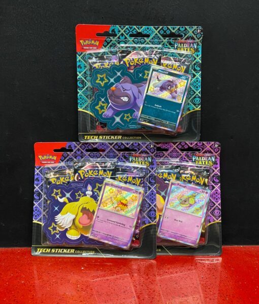 Juego de Cartas Pokemon SV Paldean Fates 3pack Booster – GameStation