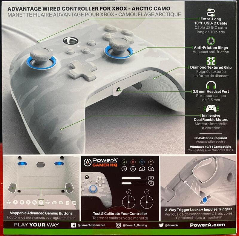 XBOX Control Alambrico Snow Camouflaje PowerA – GameStation