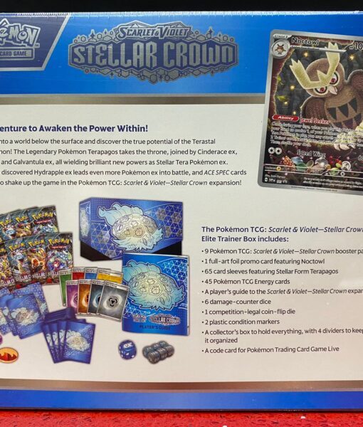 Juego de Cartas Pokemon SV Stellar Crown Elite Trainer Box – GameStation
