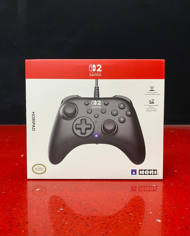 Switch 2 Control Alambrico Negro Horipad – GameStation