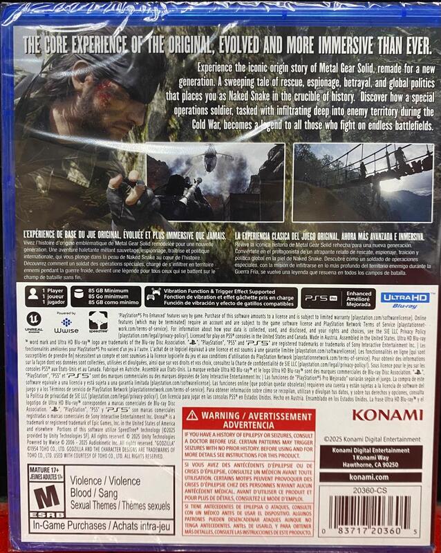 PS5 Metal Gear Solid Snake Eater – GameStation